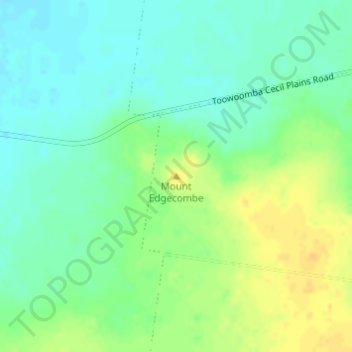 Mappa topografica Mount Edgecombe, altitudine, rilievo